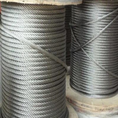 Cina Cavo galvanizzato a filo rotondo 1*7 7*7 1*19 7*19 6*12 6*19 6*37 FC Iwrc Cavo per ascensori in vendita
