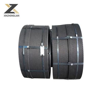 Non-alloy 12.7mm 7 Wire PC Steel Strand for Prestressed Concrete Structures
