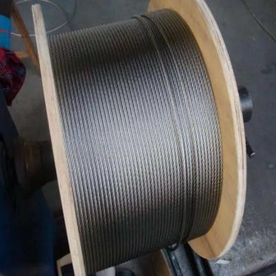 Cina 1*7 7*7 1*19 7*19 Corde di filo di acciaio galvanizzato con certificazione ISO e superficie oliata in vendita