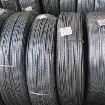 China Quenching Technique 7/1.0 mm 7/1.6 mm Steel Wire Strand for Power Transmission Line for sale