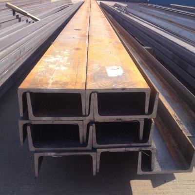 Cina Larghezza 40-550 mm U Channel U Beam Hot Rolled Carbon Mild Structural Steel S235jr S355jr in vendita
