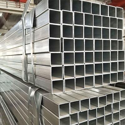 China 1X1 Inch Galvanized Square Pipe for Round Boiler Section Shape Performance for sale