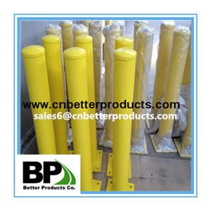 China 1m high Removable with yellow color metal bollard parking post for sale