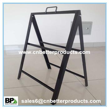 China A- Frame sign Sidewalk Sign Indoor/Outdoor Sign Black metal frame for sale