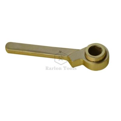China Non Sparking ratchet wrench sparkless hand tools crowbar wrench hexagonal ratchet handle wrench No.1071 for sale
