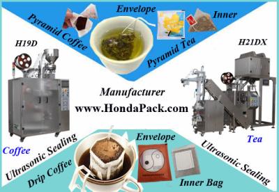China Flat Nylon Tea Bag Packing Machine with outer envelope by ultrasonic sealing for sale
