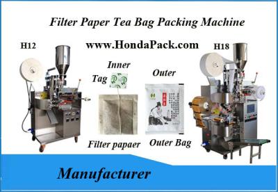 China C18DX dip tea bag packing machine with outer Envelope with Electric Weigher filler for sale