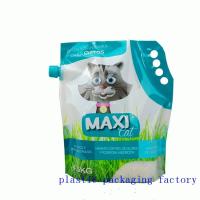 Quality Bentonite Cat Litter Plastic Bags Have Plastic Handles And Spouts for sale