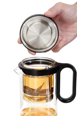 Κίνα 20oz ατσάλινο γυαλί Infuser τσαγιέρα με μαγνητικό σύστημα και PC κάλυμμα προς πώληση