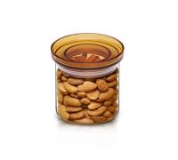Quality Kitchen Storage Glass Food Canisters Jar Packaging Container With Bamboo Plastic for sale