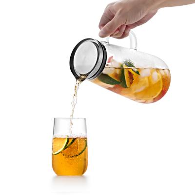 Cina 1 litro di borosilicato vetro vaso acqua Eco Friendly OEM in vendita