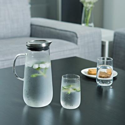 Cina 1 litro di borosilicato vetro vaso acqua Eco Friendly OEM in vendita