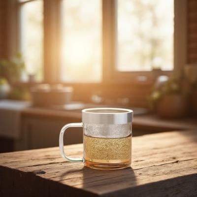 China Stackable Glass Tea Cup 400 Gram Product Weight For Any Occasion Requirement for sale