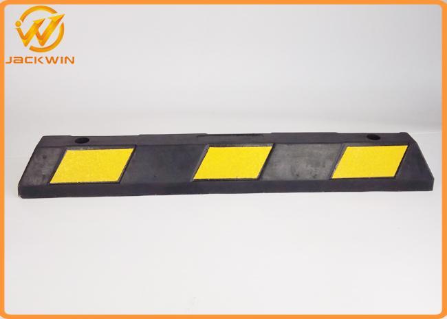 Heavy Duty Truck / Car Rubber Wheel Stopper / Parking Wheel Stop 900*150*100mm
