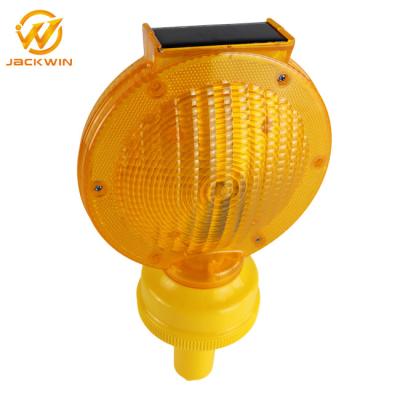 Cina luci d'avvertimento di traffico ricaricabile dell'ABS 0.3W/pannello solare ambrato lampeggiante 185*95*325MM in vendita