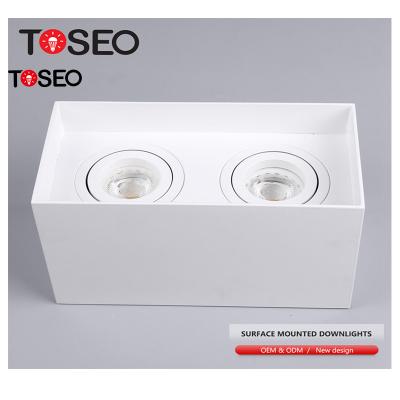 Cina Doppia testa Downlight, montaggi montati di superficie della falsa squadra della luce del LED in vendita