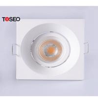 China DC12V 7W Square COB LED Downlight Anti Glare Fixed Recessed Ceiling Light 85x85mm for sale