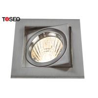 China Die Cast Aluminum Square Recessed Ceiling Light 12V 220V GU10 98x98mm RoHS for sale