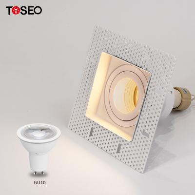 Cina Faretti da incasso a soffitto quadrati regolabili Trimless LED Downlight GU5.3 125mm in vendita