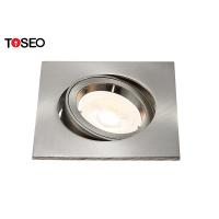 China Square White Ceiling Recessed Spotlights Gu10 Downlight Adjustable 95x95mm 12V-220V for sale
