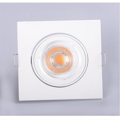 Cina Faretti da incasso a soffitto quadrato bianco Gu10 Downlight orientabile in vendita