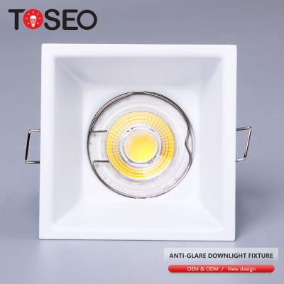 Cina tazza profonda quadrata Downlights anabbagliante per i riflettori messi bianchi del salone in vendita