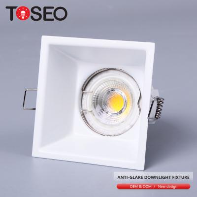 Cina tazza profonda quadrata Downlights anabbagliante per i riflettori messi bianchi del salone in vendita