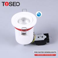 China BS476 Fire Rated Recessed LED Downlight 75mm Cutout 12V-220V Dimmable for Indoor Ceiling for sale