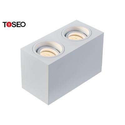 中国 Restaurant Square Surface Mounted Downlight Adjustable Gu10 Ceiling Spotlights 販売のため