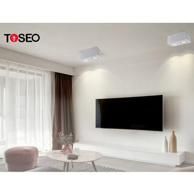 中国 Restaurant Square Surface Mounted Downlight Adjustable Gu10 Ceiling Spotlights 販売のため