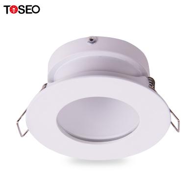 Cina Black Round Fixed Recessed LED Downlight Fixtures Gu5.3 Cutting 70mm in vendita