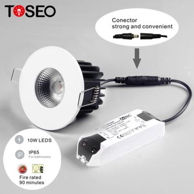 Cina CA stimato messo bianco fresco 220V di wattaggio di Downlights 10 del bagno del fuoco di IP65 LED in vendita