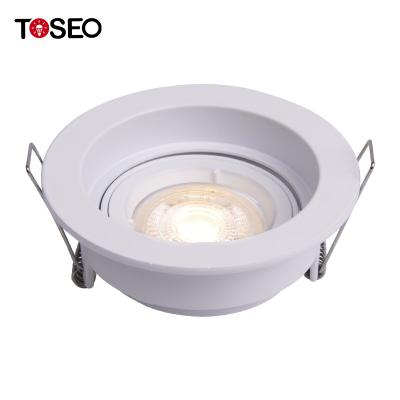 中国 ライトの下の黒く調節可能なLEDのあたりのアパートによって引込められる穂軸Downlight GU5.3 販売のため
