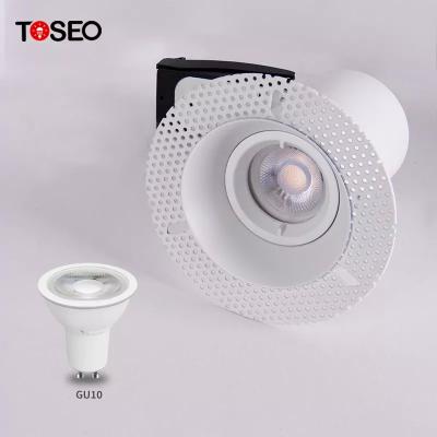 Cina Il fuoco su ordinazione GU10 ha valutato i dispositivi anabbaglianti di Trimless Downlight per la sala d'esposizione dell'hotel in vendita