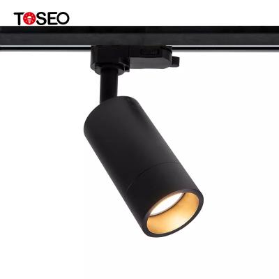 Cina Pure Aluminium Adjustable Magnetic track Lights Gu10 Front Replace Bulb Track Light Fixture in vendita