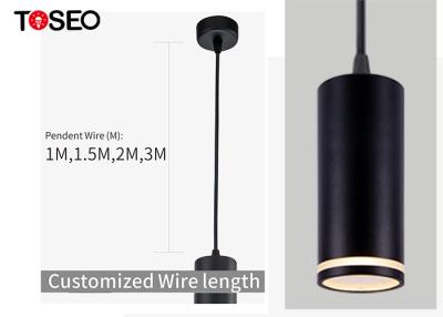 Cina Il pendente nero di alluminio del cilindro accende la luce profondamente nascosta 7w del pendente del candeliere in vendita