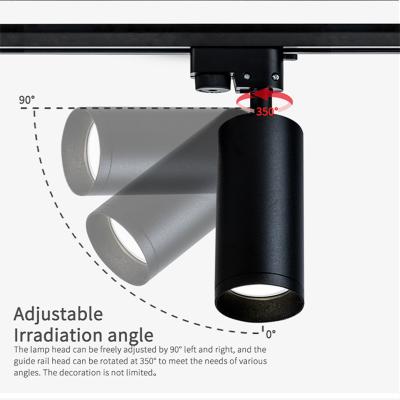 Cina pista del soffitto 10W che accende nichel bianco del salone/nero/raso di alluminio puro in vendita