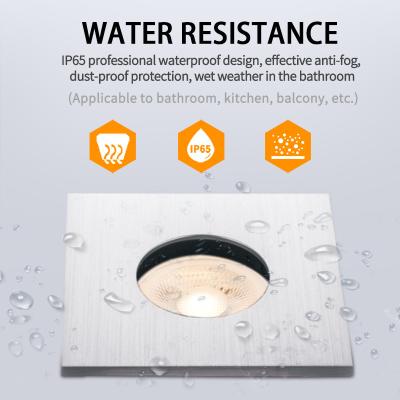 Cina Il soffitto bianco del bagno del nero IP65 mette in luce il CA 220 - 240V Cri90 RoHS ha approvato in vendita