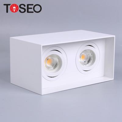 Cina Doppia testa Downlight, montaggi montati di superficie della falsa squadra della luce del LED in vendita