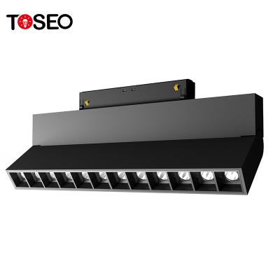 Cina Dimmable LED Magnetic Track Lights 24watt Black 3 Year Warranty in vendita