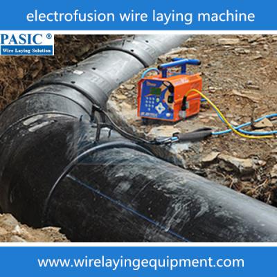 China CNC PASIC controlled electrofusion socket fittings molds PC-400/800ZF coupler wire laying machine for sale