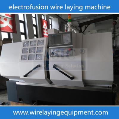 China CNC PASIC wire laying machine for PE PERT PPR electorfusion fittings wiring machine for sale
