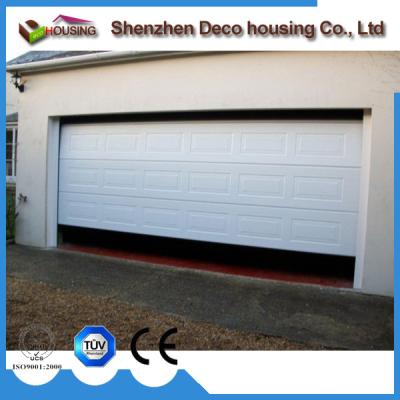 China Resdential security automatic galvanized steel pu foam sectional garage door prices for sale