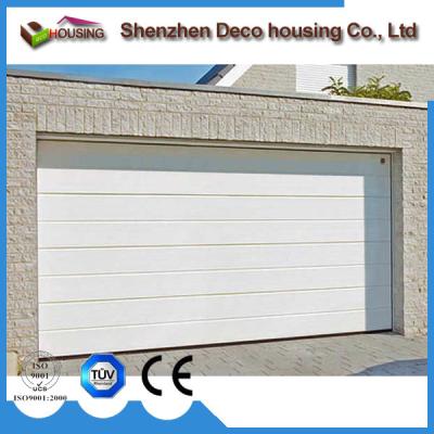 China Automatic folding garage door remote control galvanized steel polyurethane three layer sandwich garage doors for sale