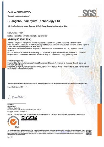  - Guangzhou Suenyuet Technology Limited