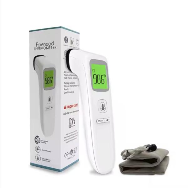 Quality Auto Shut Off Digital Forehead Thermometer 3VDC No Touch With Colour Changing for sale