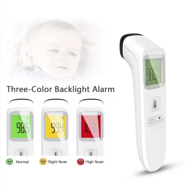 Quality Auto Shut Off Digital Forehead Thermometer 3VDC No Touch With Colour Changing for sale