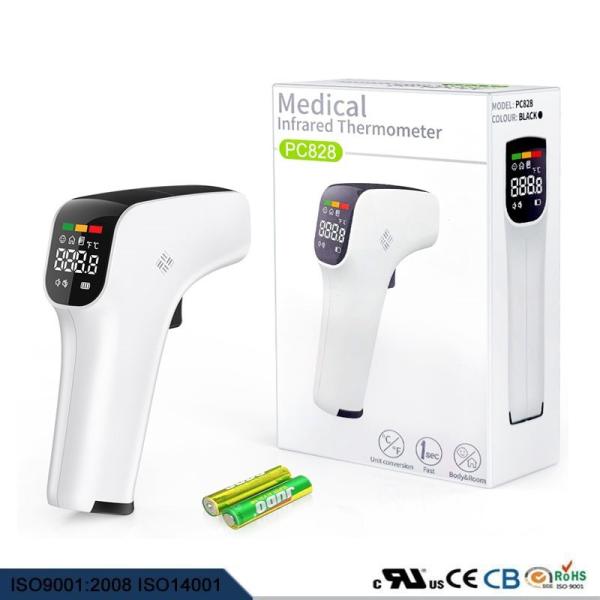 Quality 0.1.C Resolution Digital Infrared Thermometer With Fever Alarm 3 Color Backlight for sale