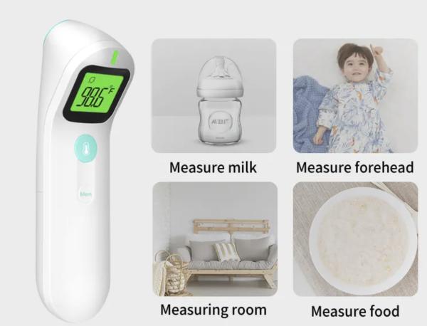 Quality Accurate Handheld Body Infrared Thermometer Gun With ±0.2C/0.4℉ Deviation Degree for sale