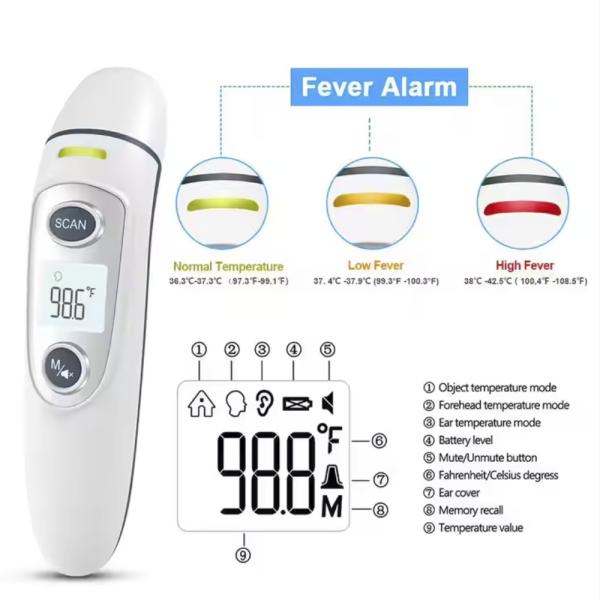 Quality Accurate Digital Body Infrared Thermometer With 1-3cm Measuring Distance for sale